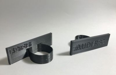 THANAS | Audi RS3 Number Plate Clips supplied by AUDIS3OWNERS